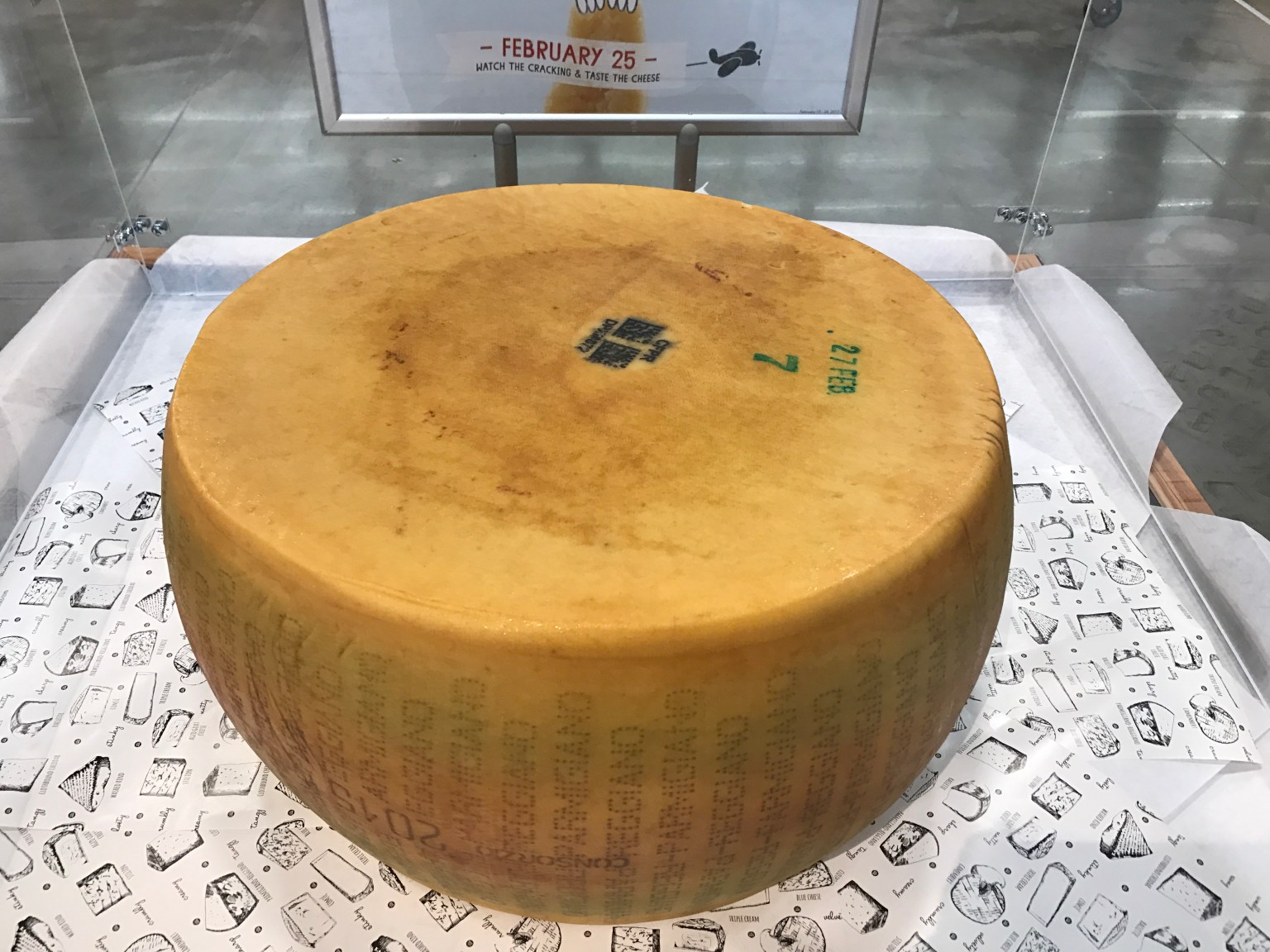 Parmigiano Reggiano Display - Let's Dish With Linda Lou