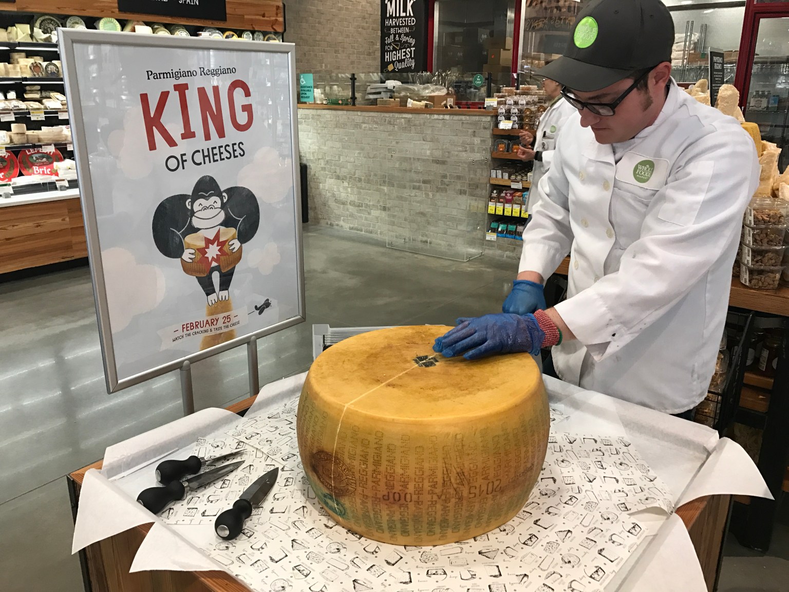 Parmigiano Reggiano Display - Let's Dish With Linda Lou
