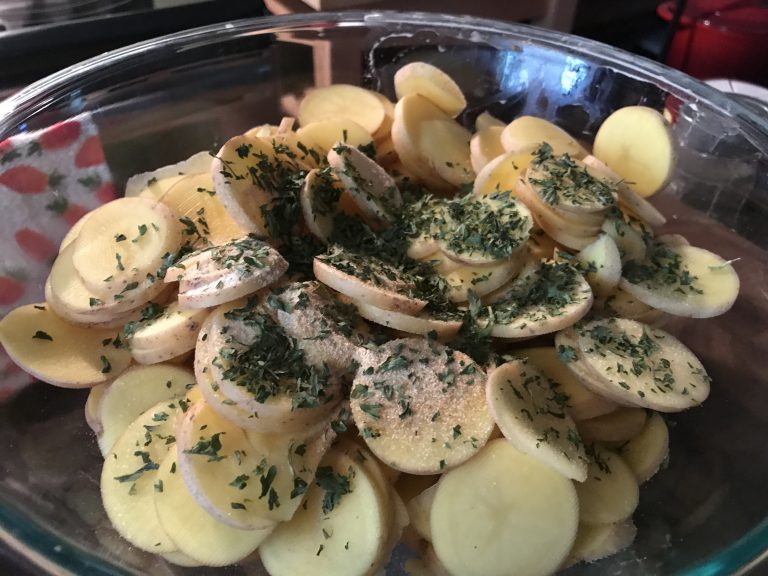 Herb And Parmigiano-Reggiano Cheese Mini Potato Stacks - Let's Dish ...